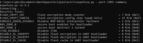 Flash Encryption And Debug On Eclipse With JTAG JLink On ESP IDF V4 1