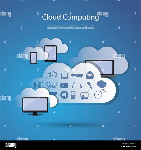 Cloud Computing Concept Stock Vector Image Art Alamy