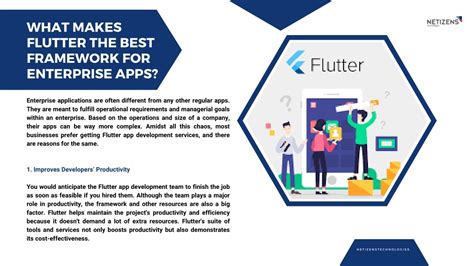 PPT Flutter App Development Why You Should Choose Flutter