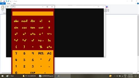 python program to basic new tkinter py cal maroon using the python tkinter kashipara