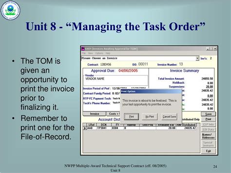 PPT Unit 8 Managing The Task Order PowerPoint Presentation Free