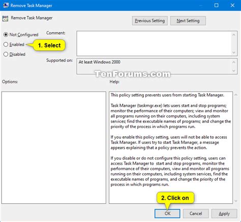How To Enable Or Disable Task Manager In Windows 10 Tutorials