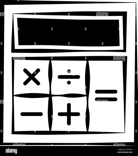 Calculator Icon Calculator Keypad Sign Vector Art Illustration Stock