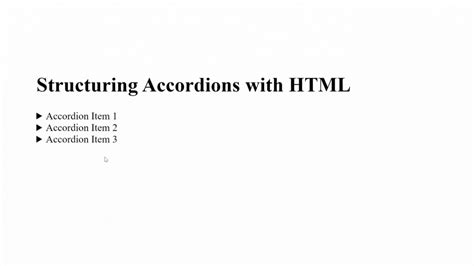 Creating Accordions With Just HTML And CSS