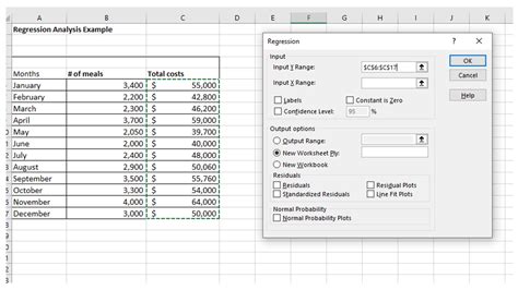 Performing A Simple Linear Regression In Excel Extra Credit