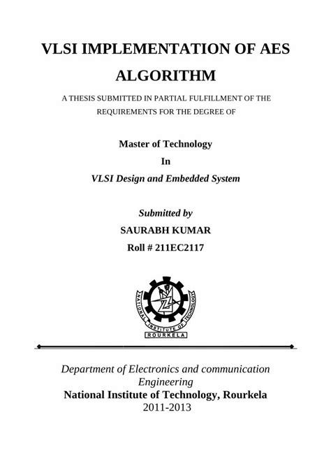pdf vlsi implementation of aes algorithm dokumen tips