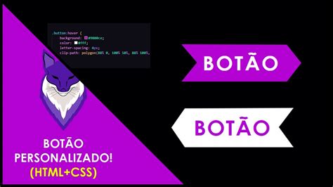 Como Personalizar Botão no CSS Botão Efeito Hover Customizado no