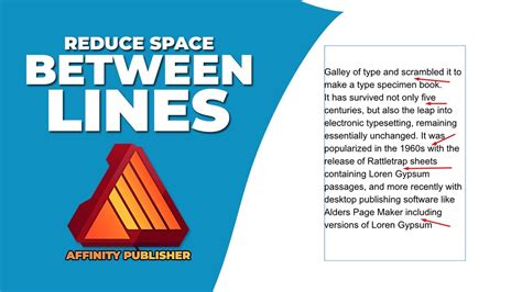 How To Reduce Space Between Lines In Affinity In Publisher YouTube