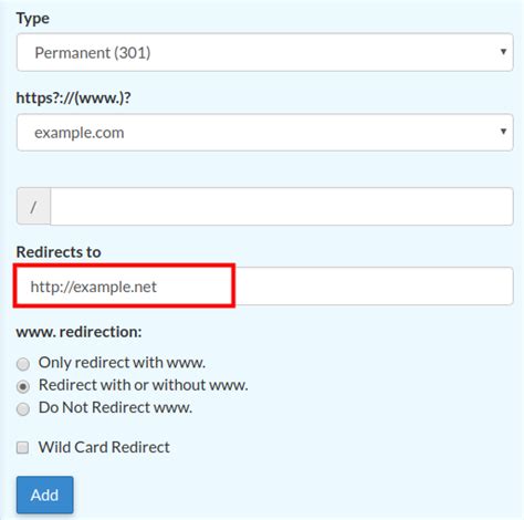 how to redirect a domain in cpanel web hosting hub