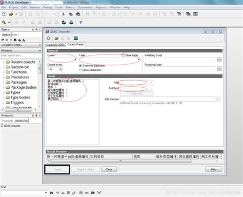 pl sql的odbc导入excel到oracle