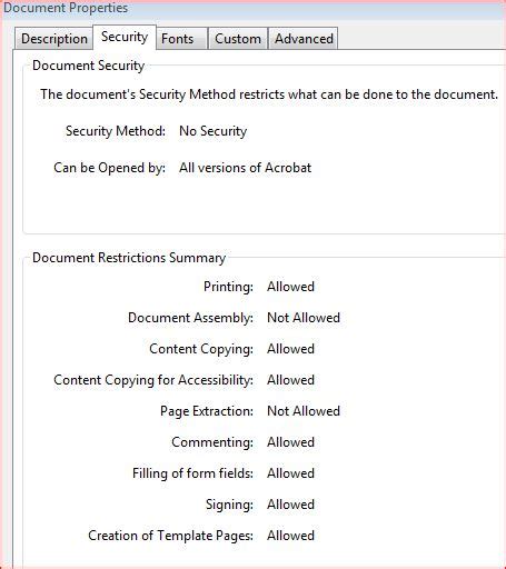 c using itextsharp text how to allow all security settings except document assembly and page