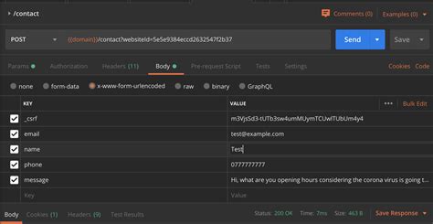 postman node js example