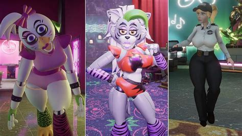 All Thicc Glamrock Animatronics Mod Fnaf Security Breach Mods Youtube