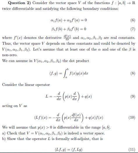 question 2 consider the vector space v of the