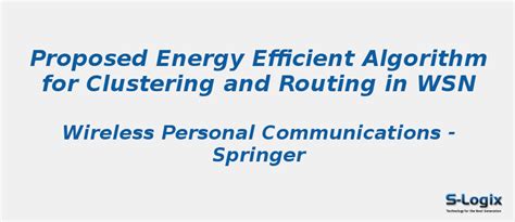 proposed energy efficient algorithm for clustering ns2 projects s logix