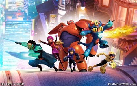 Big Hero 6 ~ Hiro Hamada Baymax Honey Lemon Gogo Tomago Wasabi And Fred Zilla Gogo