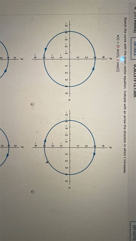 sketch the curve with the given vector equation indicate with an arrow t