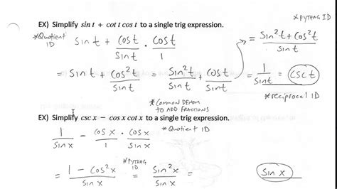 simple trig equations worksheet