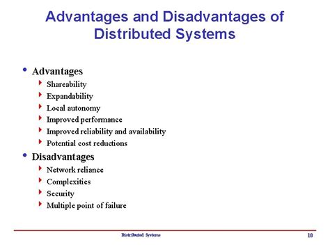 Advantages And Disadvantages Of Distributed Computing 2 A User Can