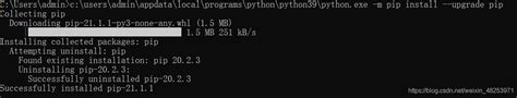 python3 9：upgrade pip以及使用pip安装numpy和plotly等 python3 9安装numpy weixin 48253971的博客 csdn博客