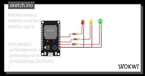 semaforo wokwi esp32 stm32 arduino simulator
