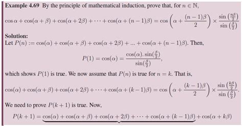 mathematical induction definition solved example problems exercise mathematics