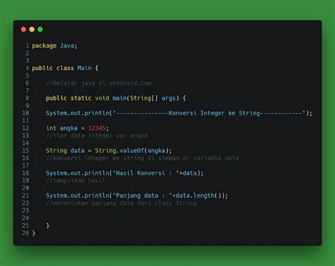 Belajar Konversi String Ke Integer Dalam Jadwal Java Java Media Kita