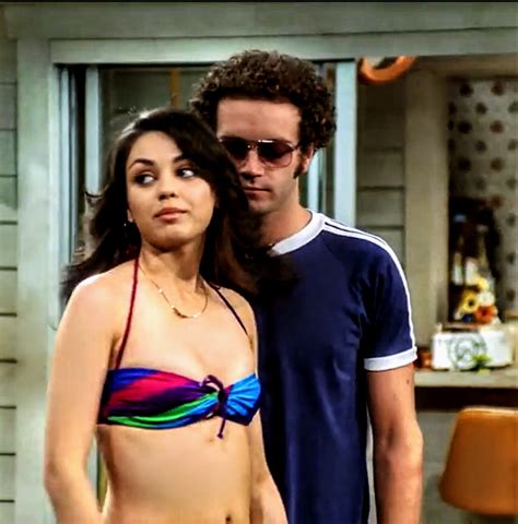 Mila Kunis In Character Jackie Burkhart That 70s Show With Danny Masterson As Steven
