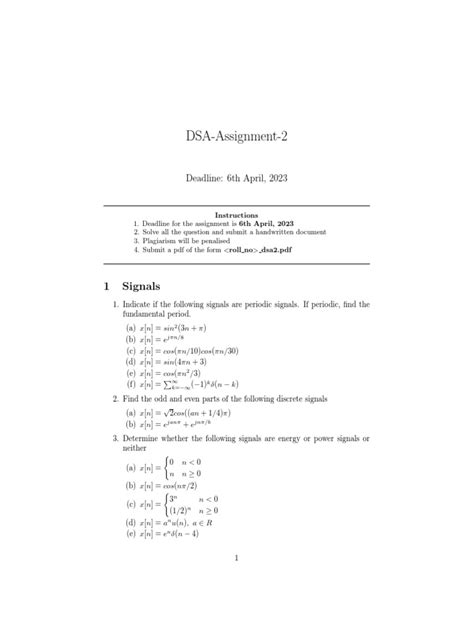 dsa assignment 2 pdf sampling signal processing computer science