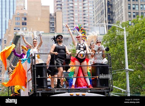 New York New York Usa 25th June 2023 The 2023 Ny Pride Parade Held Along Fifth Avenue In