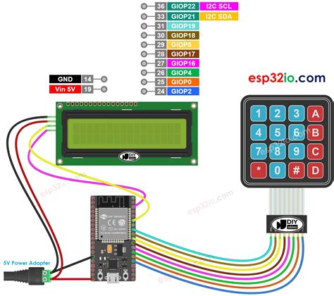 Esp32 Keypad Lcd Esp32 Tutorial