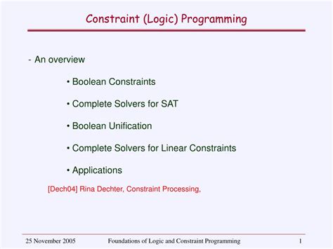 ppt constraint logic programming powerpoint presentation free download id 3742233