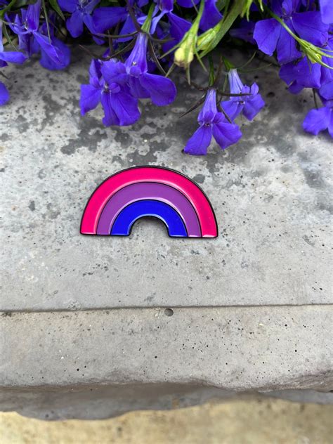 Seconds Bisexual Rainbow Enamel Pin Bisexual Pin Bisexual Pride Bi Pride Queer Lgbt Pins