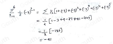solved find the sum of the series state your answer using proper subscript notation for a sum
