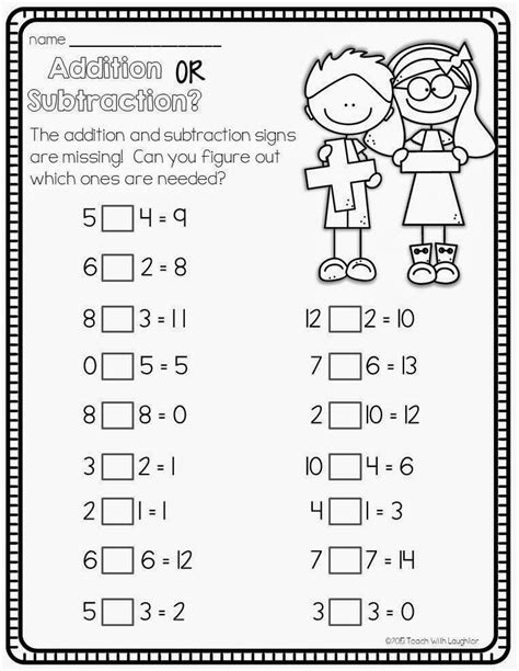 grade 1 add and subtract worksheet