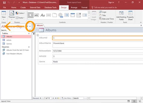 Access 2016 Create A Form