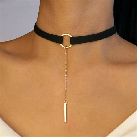 Black Velvet Chokerfluwelen Choker Kettingclassy Chokersleer Chokersstropdas Kettingen