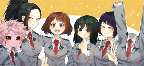 Tsuyu Asui Ochako Uraraka Uraraka Ochako 1080p Mina Ashido Kyoka Jiro Toru Hagakure Boku