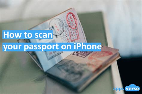 How To Scan Your Passport On Iphone