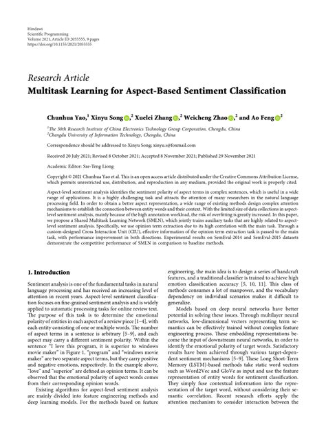 pdf multitask learning for aspect based sentiment classification