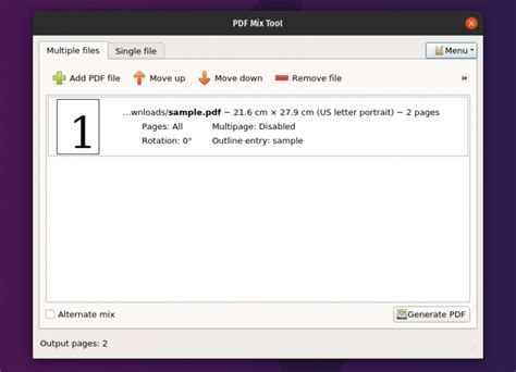 perform common pdf editing tasks like merge split rotate with free and open source pdf mix tool