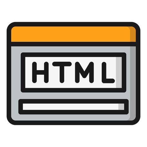 Premium Vector Html Vector Icon Design Illustration