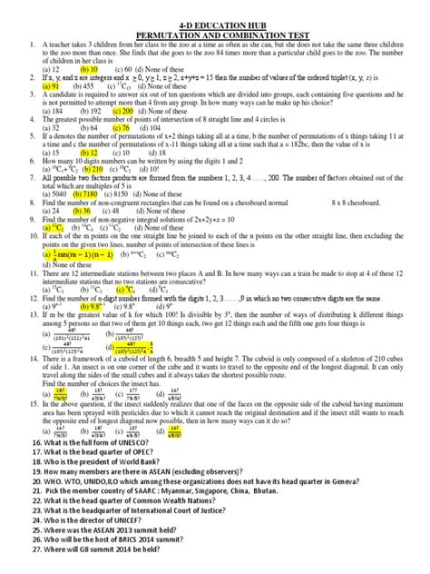 permutation test pdf integer permutation