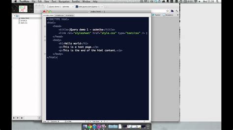 jquery tutorial 1 implementing javascript into your webpage youtube