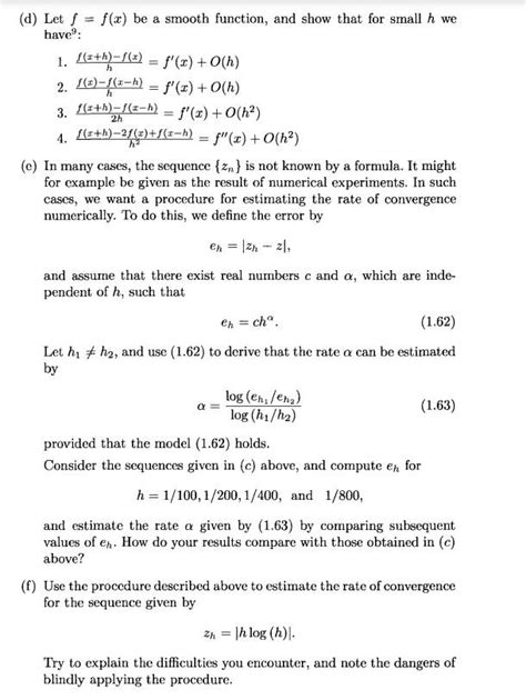 solved d let f f x be a smooth function and show that