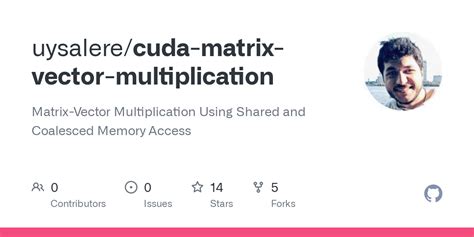 github uysalere cuda matrix vector multiplication matrix vector multiplication using shared