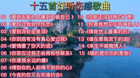 十五首好听伤感歌曲爱到最后就是痛痴情相思泪 高清1080P在线观看平台 腾讯视频