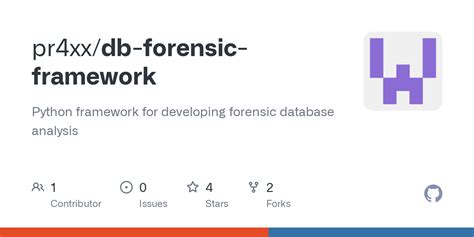 GitHub Pr4xx Db Forensic Framework Python Framework For Developing
