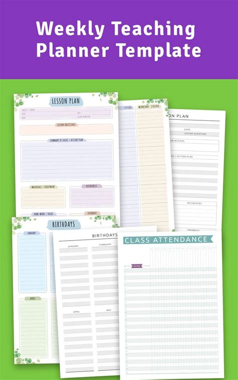 Weekly Lesson Plan Template Dated 2024 Teacher Lesson Planner Lesson