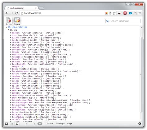 javascript view methods of node js string prototype stack overflow
